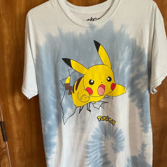 Pokemon | Shirts | Mens Medium Tee Shirt Pokmon Blue Tie Dye | Poshmark